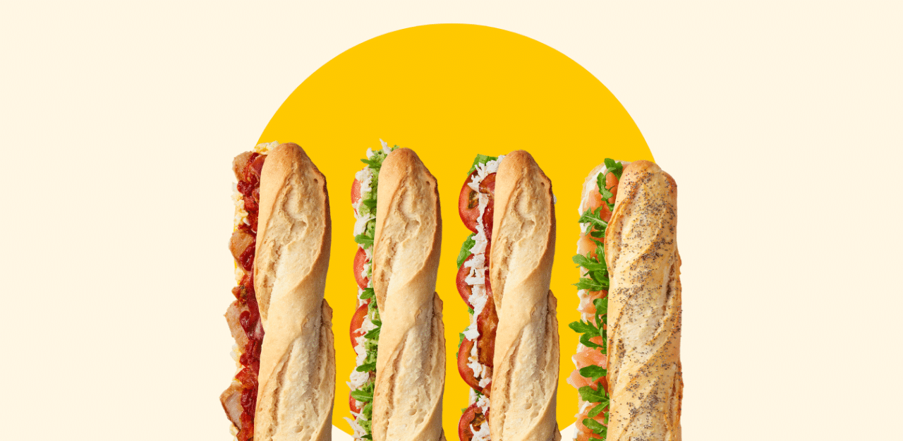 Breakfast Baguettes | Lunch Baguettes | Upper Crust
